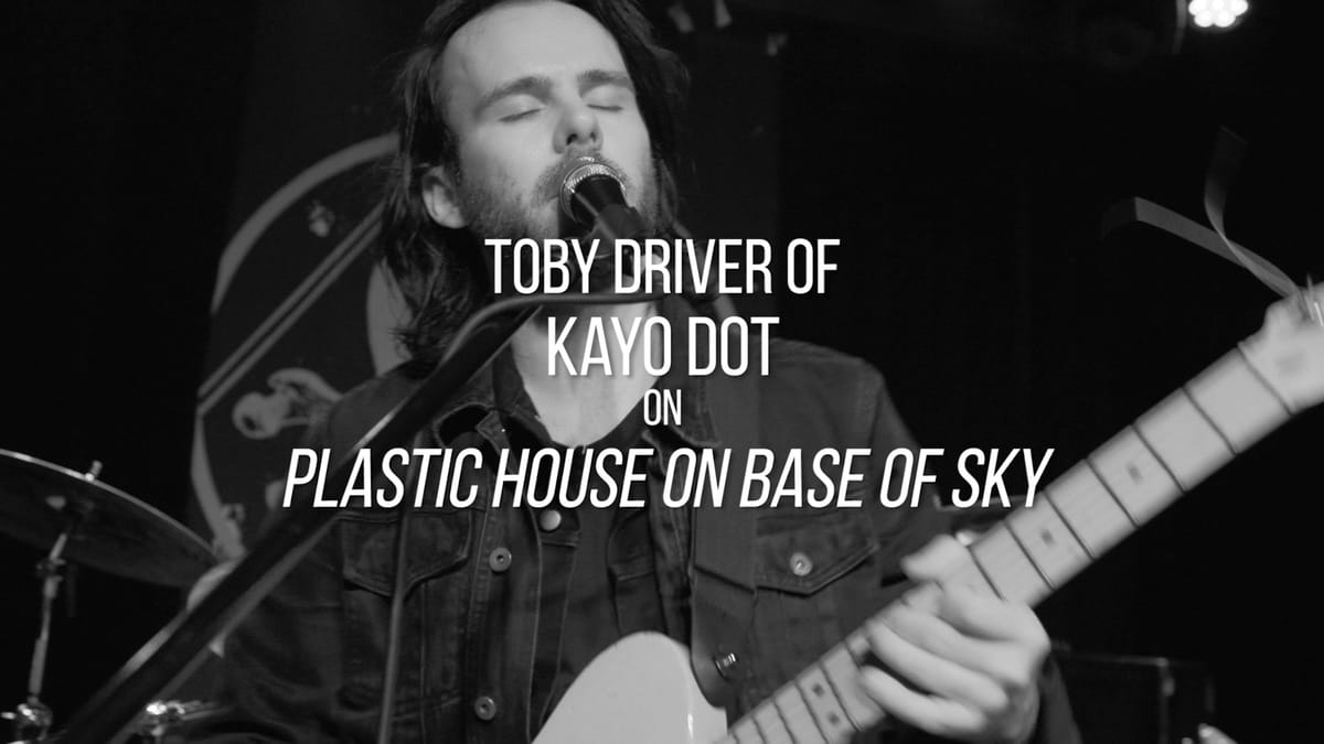 Watch Toby Driver Discuss The Inspiration For And Making Of Plastic ...